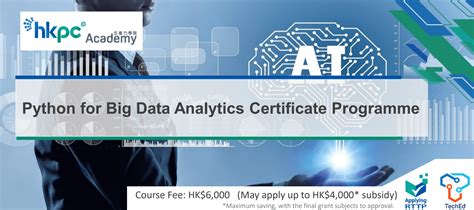 Python For Big Data Analytics Certificate Programme WTIA Hong Kong Wireless Technology