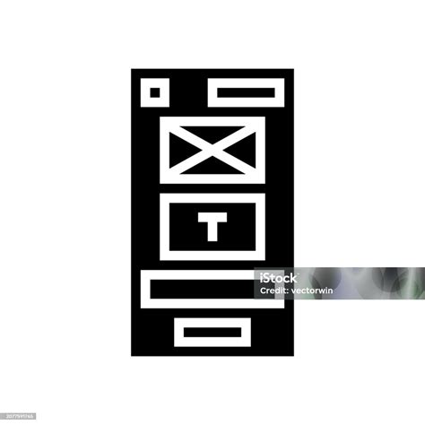 프로토 타입 ux ui 디자인 글리프 아이콘 벡터 일러스트 레이 션 0명에 대한 스톡 벡터 아트 및 기타 이미지 0명