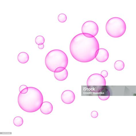 핑크 버블 껌 벡터 비누 피즈 핑크 버블 절연 3d 츄잉 껌 폼 풍선 분홍에 대한 스톡 벡터 아트 및 기타 이미지 분홍 컷아웃 풍선 Istock