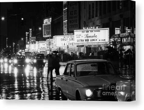 Times Square Sex Movie Advertisements Canvas Print Canvas Art By Bettmann