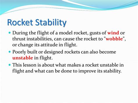 PPT LESSON Ld05 Rocket Stability PowerPoint Presentation Free Download ID 6758081