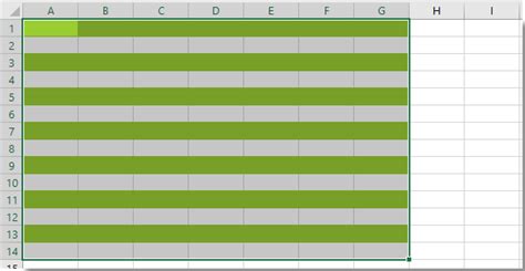 How To Apply Shading To Odd Or Even Alternative Rows Columns In Excel
