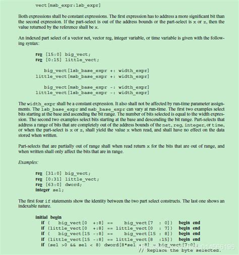 verilog 的向量部分位选择 ：和 ： verilog 可变部分选择 csdn博客