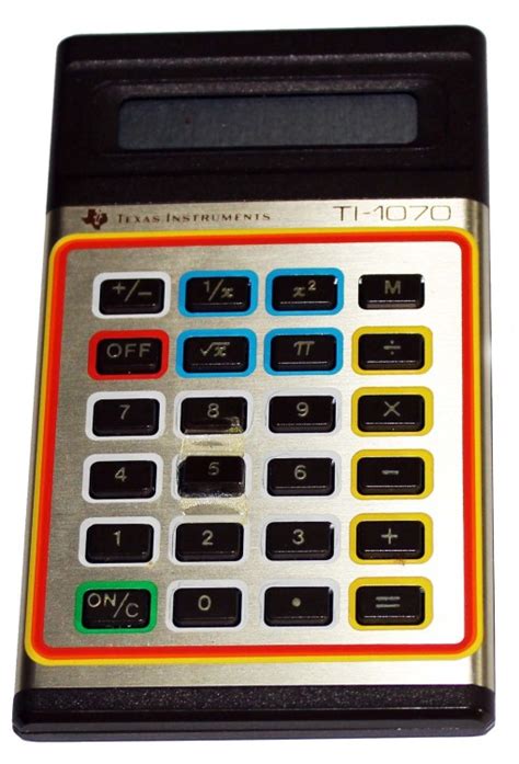 Ti 1070 Calculator Calculator Computing History
