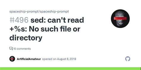 sed can t read s no such file or directory · issue 496 · spaceship