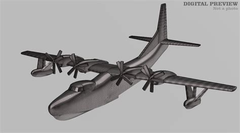Convair R3y 1 Tradewind 3d Printed Model Etsy