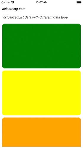 Virtualizedlist In React Native