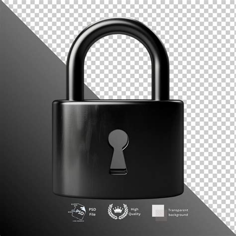 Lock Isolated On Transparent Background Premium AI Generated PSD