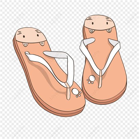 만화 일러스트 핑크 고양이 패턴 슬리퍼 클립 아트플립 퍼플립 플롭 Png 일러스트 무료 다운로드 Lovepik