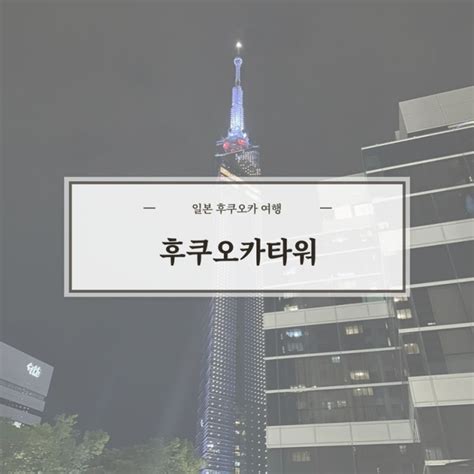 일본 후쿠오카 여행 후쿠오카타워 입장권 가격 할인 야경 네이버 블로그
