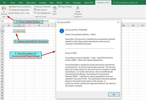 INFO GL Account Description Andrei Lungu