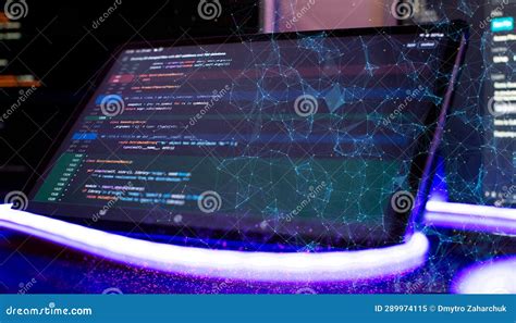Computer Code With Virtual Screen Programming Code Technology Stock Image Image Of Java