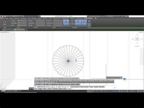 AutoCAD Polar Array Divide A Circle Into Segments YouTube