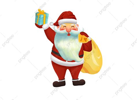 산 타 할아버지 크리스마스 일러스트 핸드 드로잉 만화 선물 손으로 그린 캐릭터 산타 클로스 크리스마스 손으로 그린 Png 일러스트 및 Psd 이미지 무료 다운로드