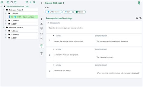 Test Cases In Squash Tm Squash Documentation
