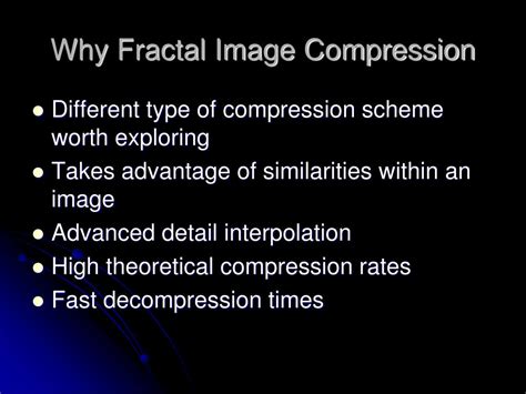 ppt fractal image compression powerpoint presentation free download