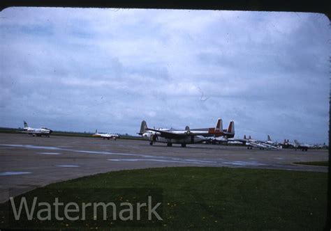 1950s Red Border Kodachrome Photo Slide C 119 Boxcar And Jet Military