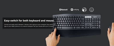 Logitech Mk850 Performance Wireless Keyboard And Mouse Combo For Windows Macos