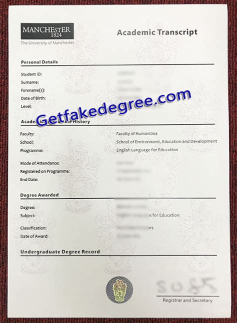 Where To Apply University Of Manchester Fake Transcript Buy Fake High School And University