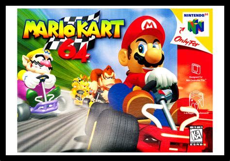 Super Mario Kart 64 Cartridge Cover Art Mensbasic