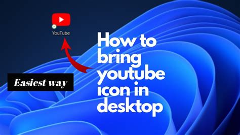 How To Create Add YouTube ShortCut On Desktop YouTube