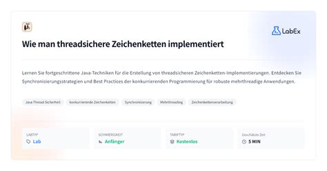 Wie Man Threadsichere Zeichenketten Implementiert Labex