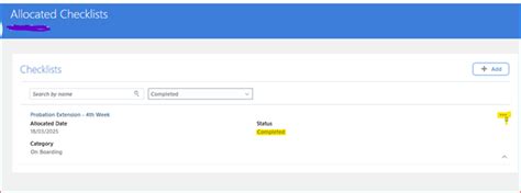 The Delete Option Is Not Displayed In The Allocated Checklist To Delete