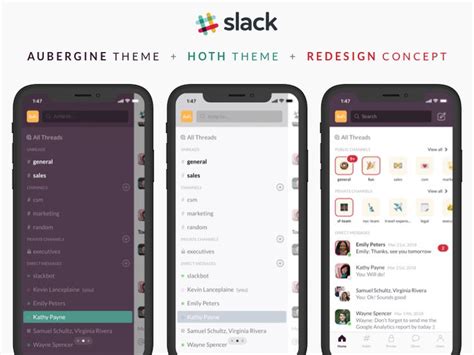 slack ios ui redesign concept