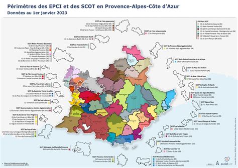 Périmètres Des Epci Et Des Scot En Provence Alpes Côte Dazur En 2023