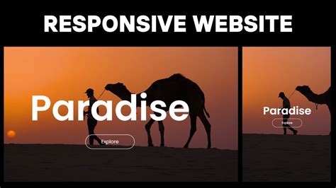 Create A Responsive Website With Video Background Html And Css Youtube