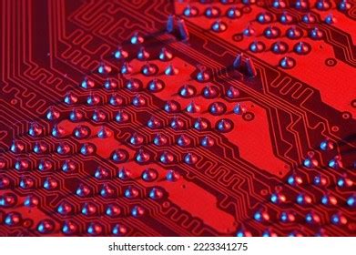 Computer Cpu Processor Chip On Circuit Stock Photo 2223341275 Shutterstock
