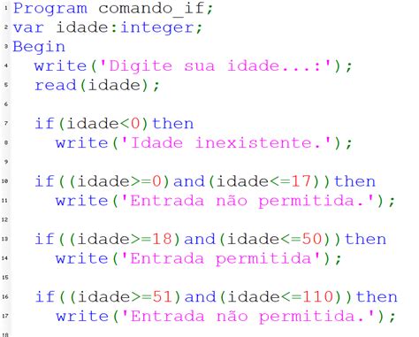 Bit da Educação Aula Comando IF