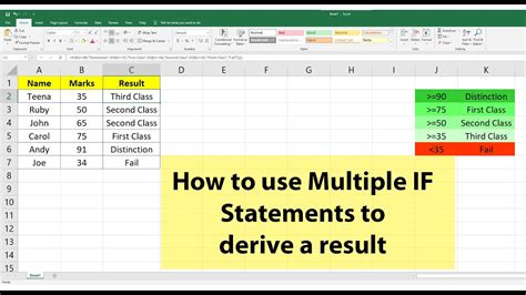 How To Use Nested If Statement In Excel Multiple If Statement Youtube