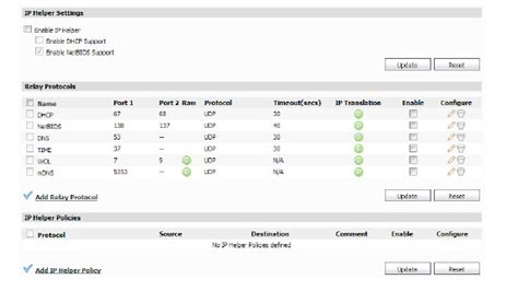 Policies Network IPHelper Snwls