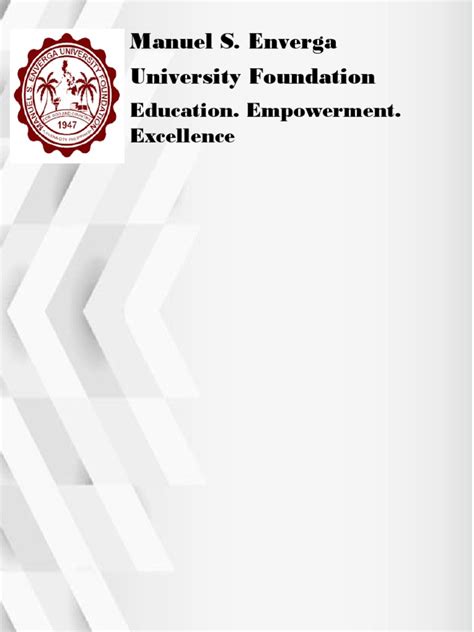 Manuel S Enverga University Foundation Education Empowerment Excellence Pdf