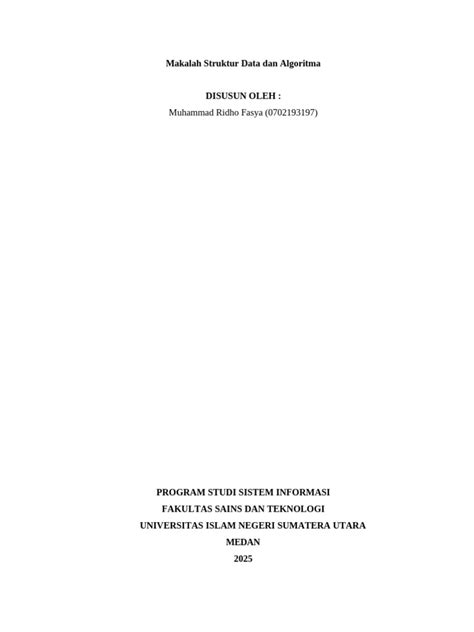 makalah struktur data dan algoritma pdf