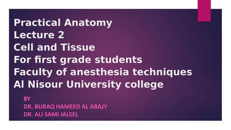 Pdf Lecture 2 Cell And Tissue