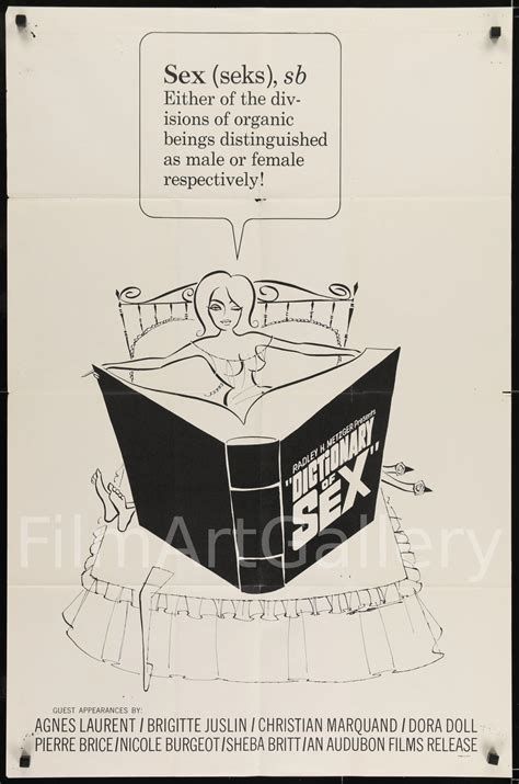 Dictionary Of Sex Movie Poster 1964 1 Sheet 27x41