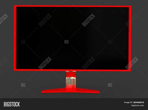 Red Modern Pc Monitor Image Photo Free Trial Bigstock