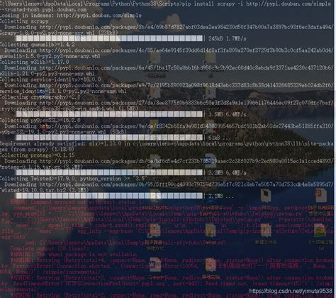 Python3安装scrapy，国内镜像安装，报错，twisted安装失败scrapy安装镜像 Csdn博客