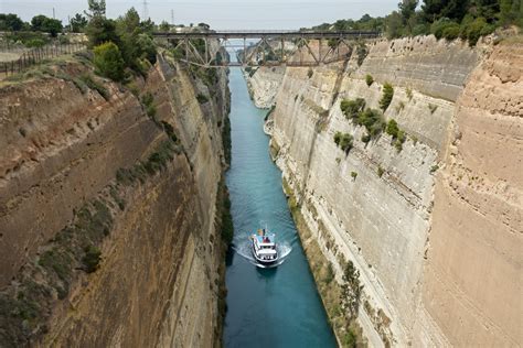 Map Corinth Canal Greece