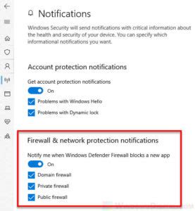 How To Disable Firewall Notifications In Windows