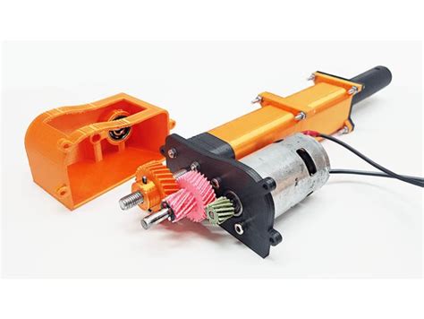 3d Printed Linear Actuator Linear Motion By Retsetman Linear Actuator 3d Printing Diy Diy Cnc