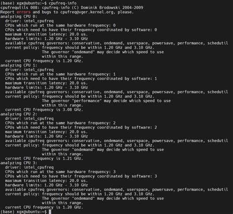 Linux修改CPU频率 迷途小书童的Note迷途小书童的Note