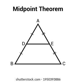 Midpoint Theorem Triangle Stock Vector Royalty Free 1950393886 Shutterstock
