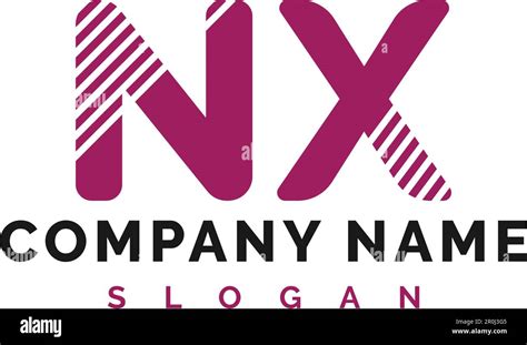 nx letter logo design nx letter logo vector illustration vector