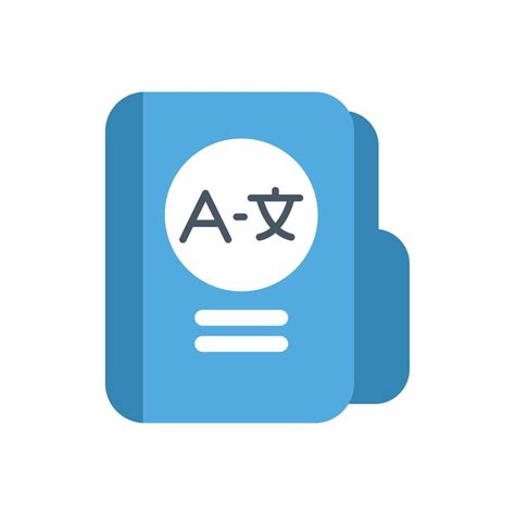 Blue Dictionary Icon Representing Language Translation Services 52626646 Vector Art At Vecteezy