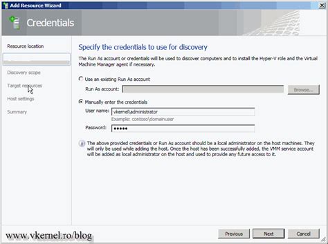 Adding Hyper V Hosts To System Center Virtual Machine Manager Scvmm