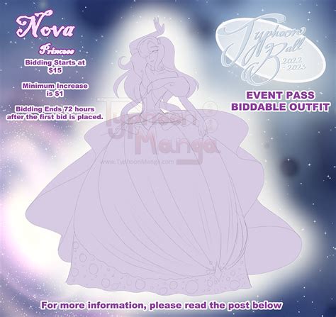 The Nova Princess Event Pass Exclusive Biddable Outfit