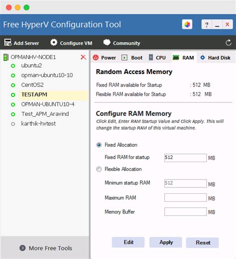 Free Hyper V Configuration Tool ManageEngine Free Tools